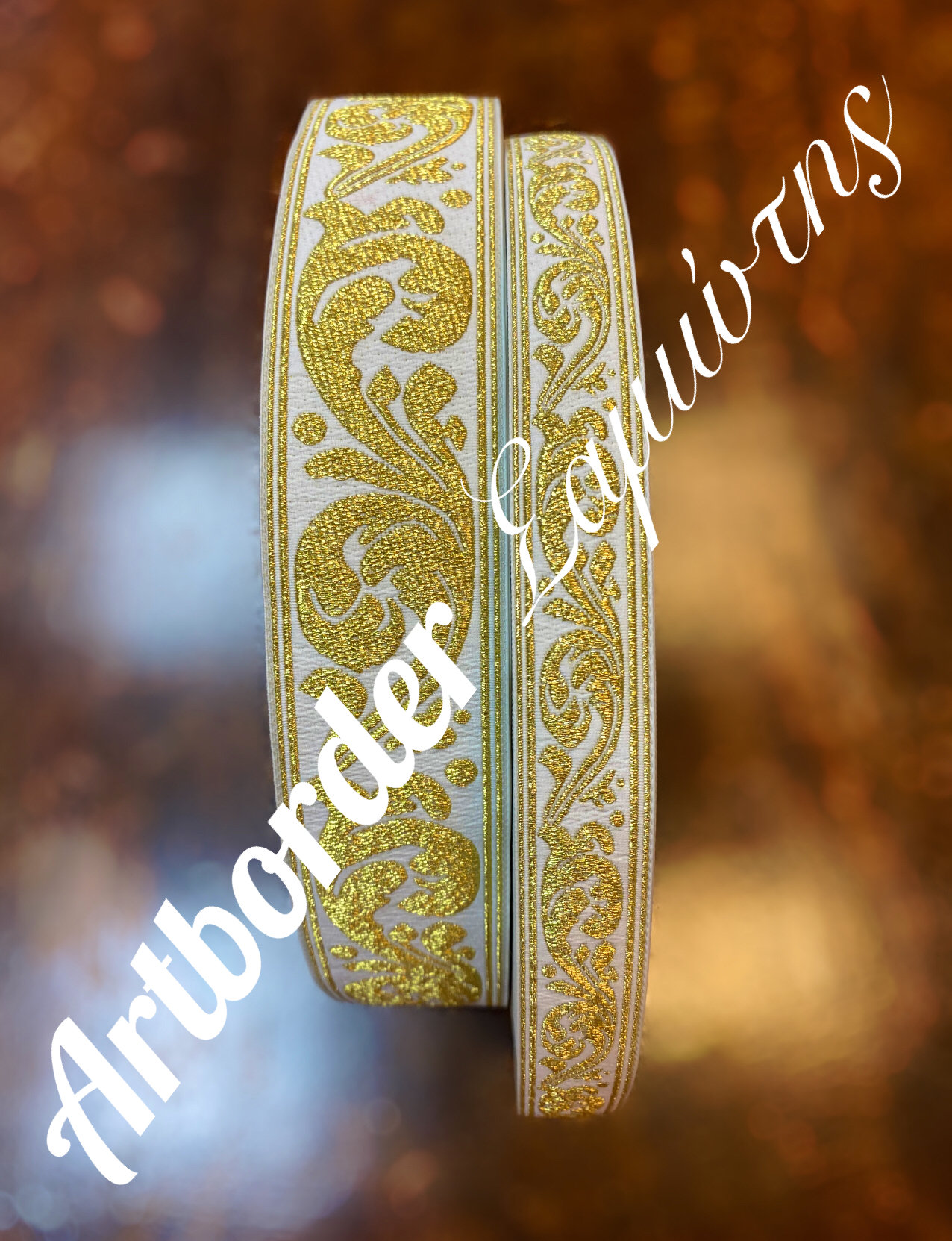 Greek Metallic Galloon , Church Liturgical Galloon , Jacquard Ribbon ...