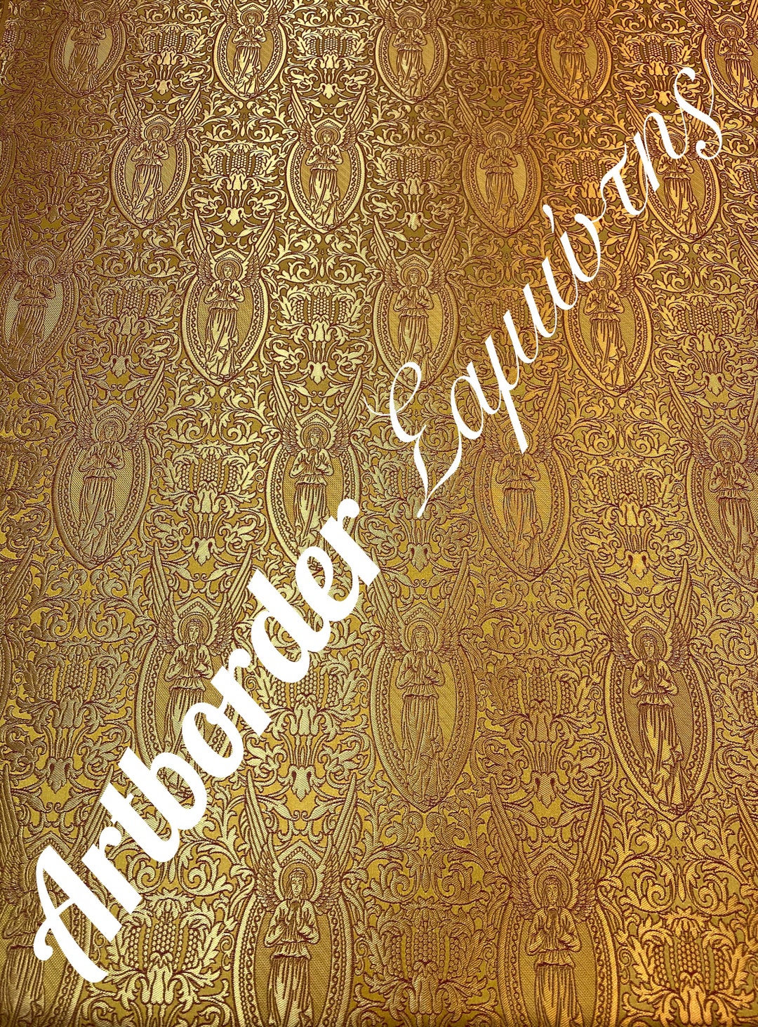 Simple Metallized Brocade 180cm./ Simple Fabric / Liturgical Vestment ...