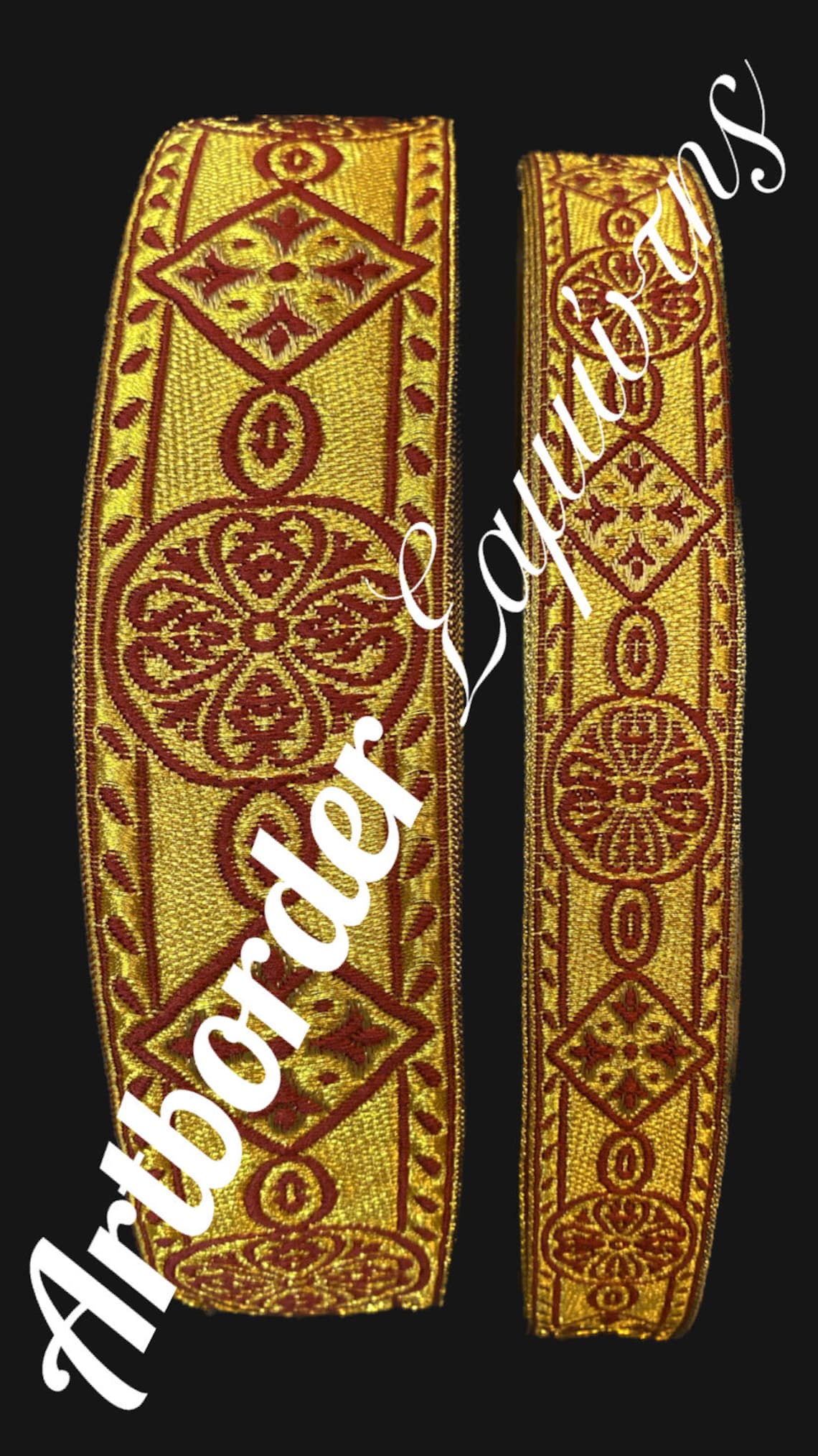 Greek Metallic Galloon , Church Liturgical Galloon , Jacquard Ribbon ...