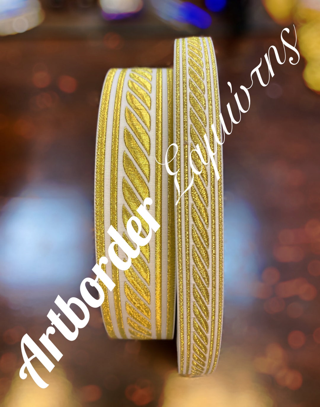 Greek Metallic Galloon , Church Liturgical Galloon , Jacquard Ribbon ...