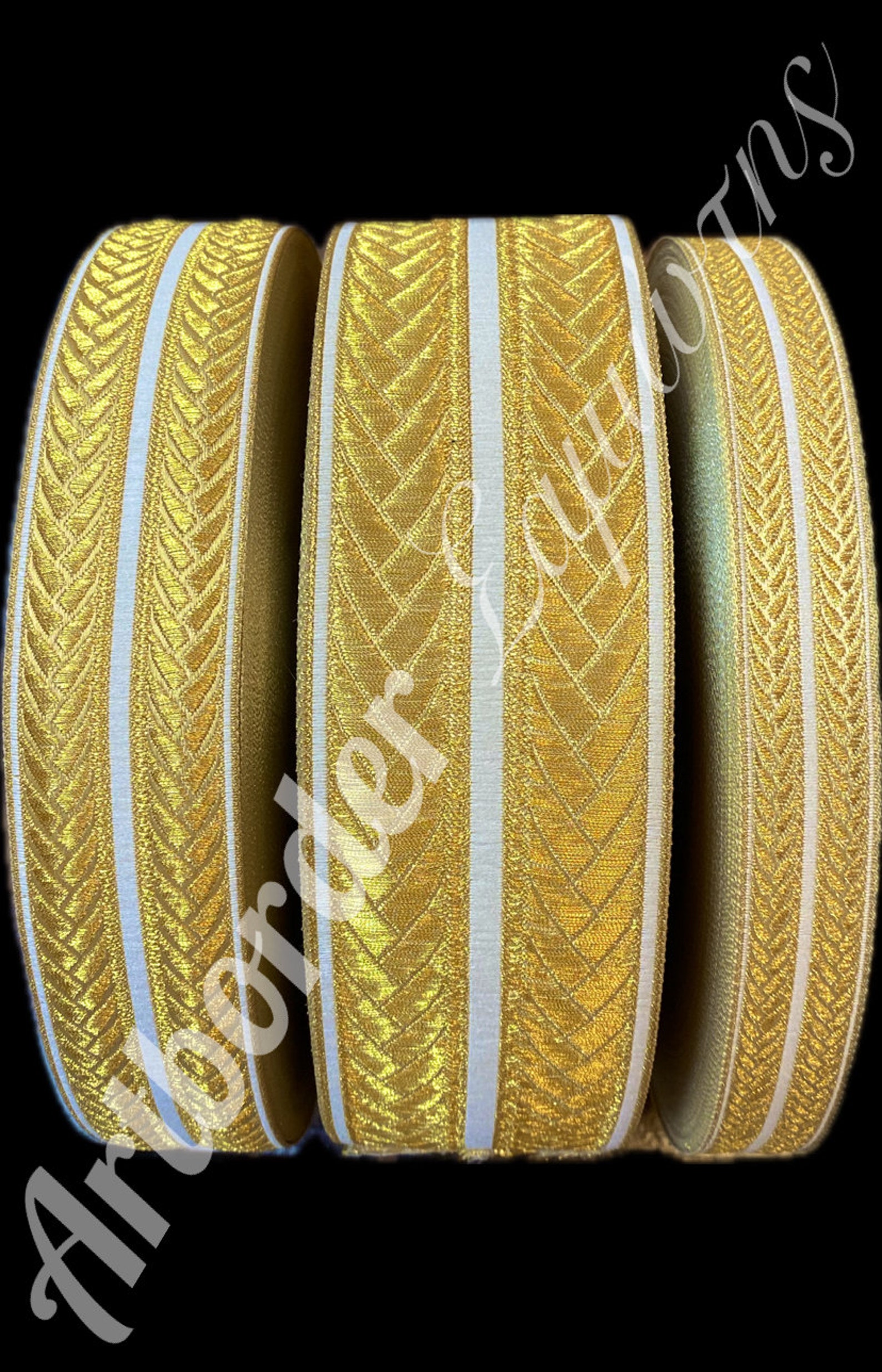 Greek Metallic Galloon , Church Liturgical Galloon , Jacquard Ribbon ...