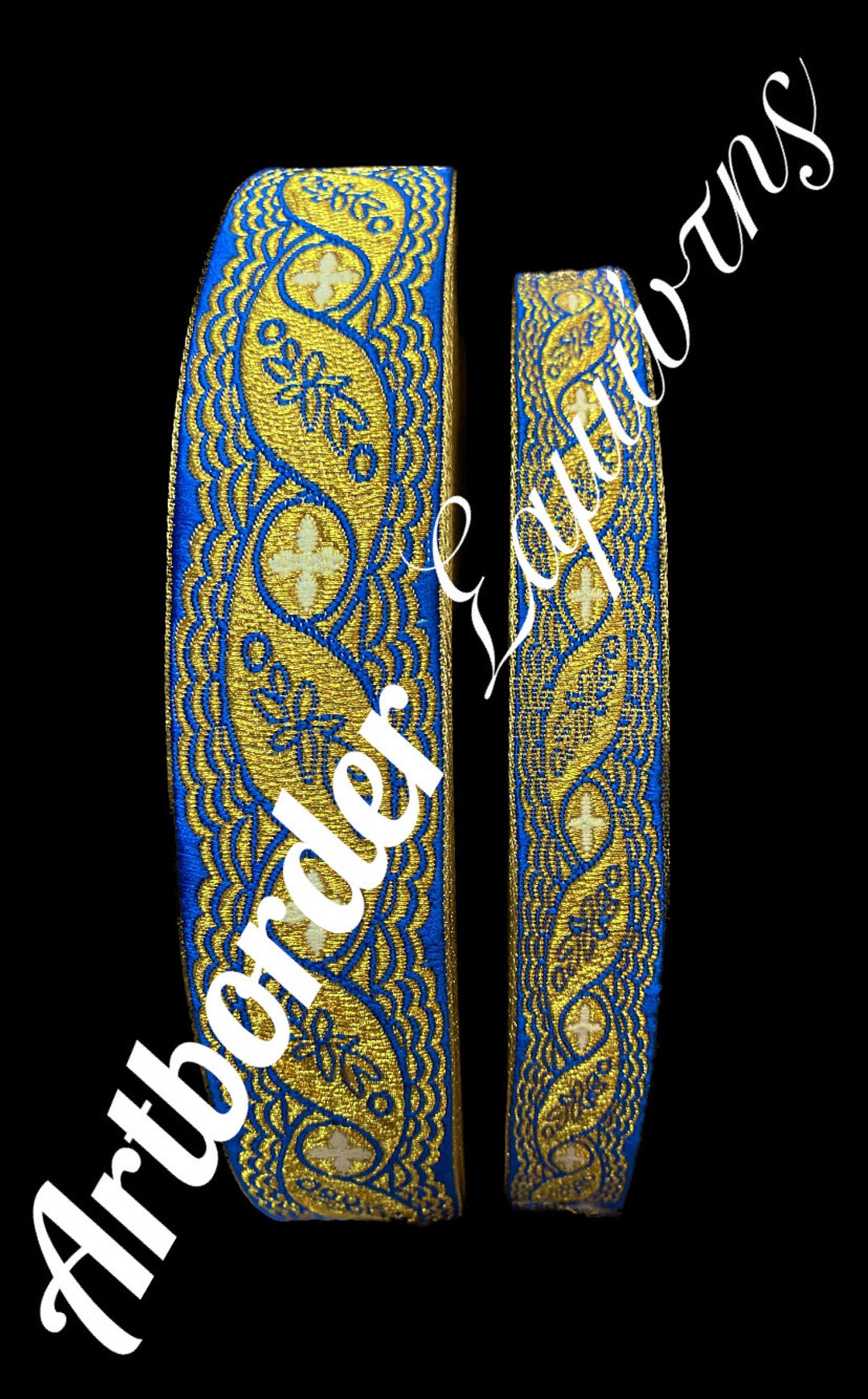 Greek Metallic Galloon , Church Liturgical Galloon , Jacquard Ribbon ...