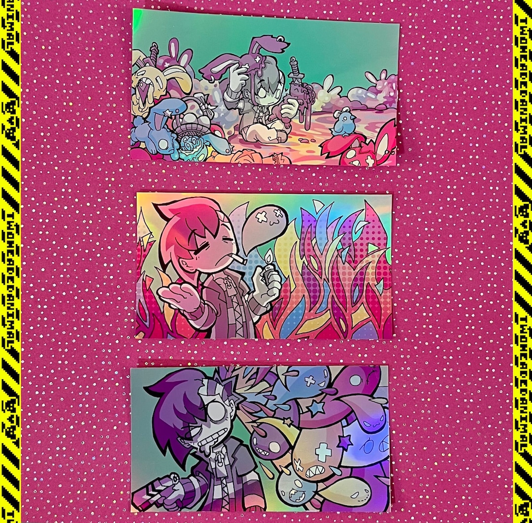 Scenecore Holographic Stickers - Etsy