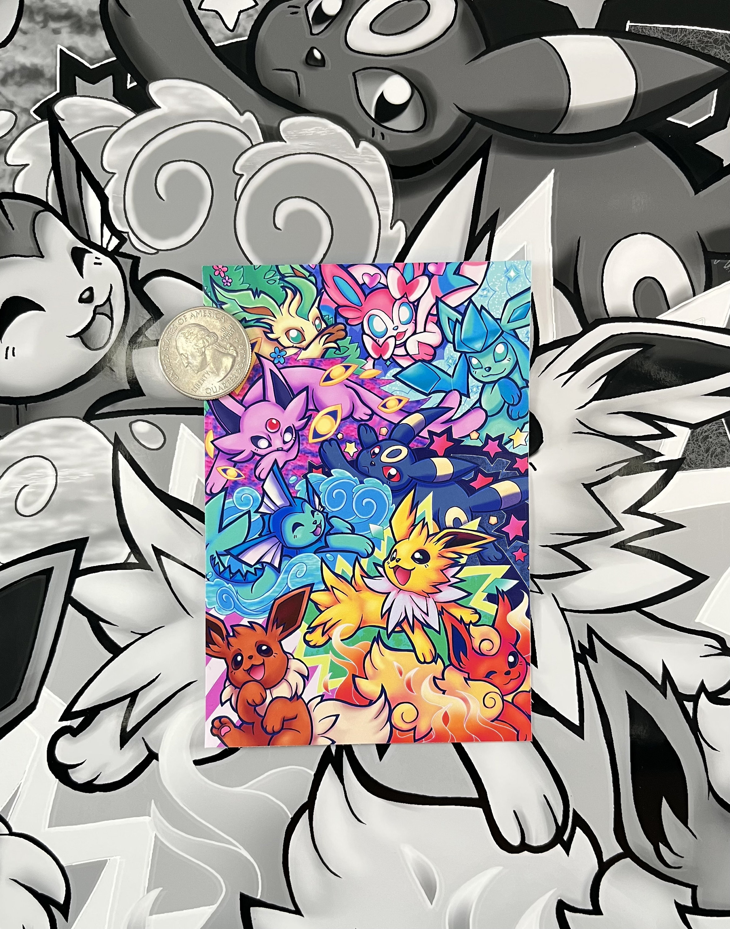Eeveelutions Full Stickers Waterproof Vinyl - Etsy