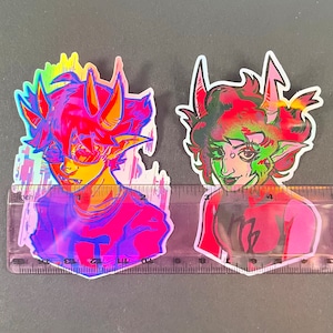 Kanaya and Sollux Homestuck Trolls Holographic Stickers - Etsy