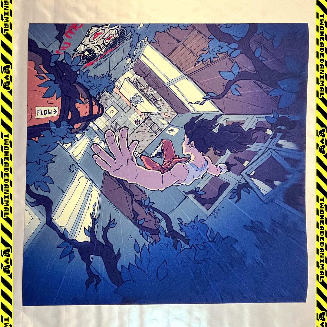 Chell Portal 2 Poster Print - Etsy