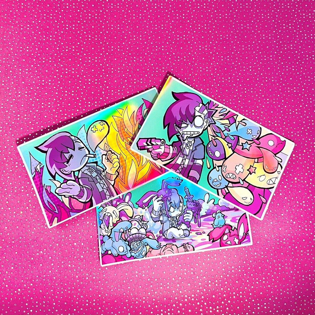 Scenecore Holographic Stickers - Etsy