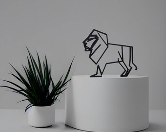 Lion Shelf Office - Etsy