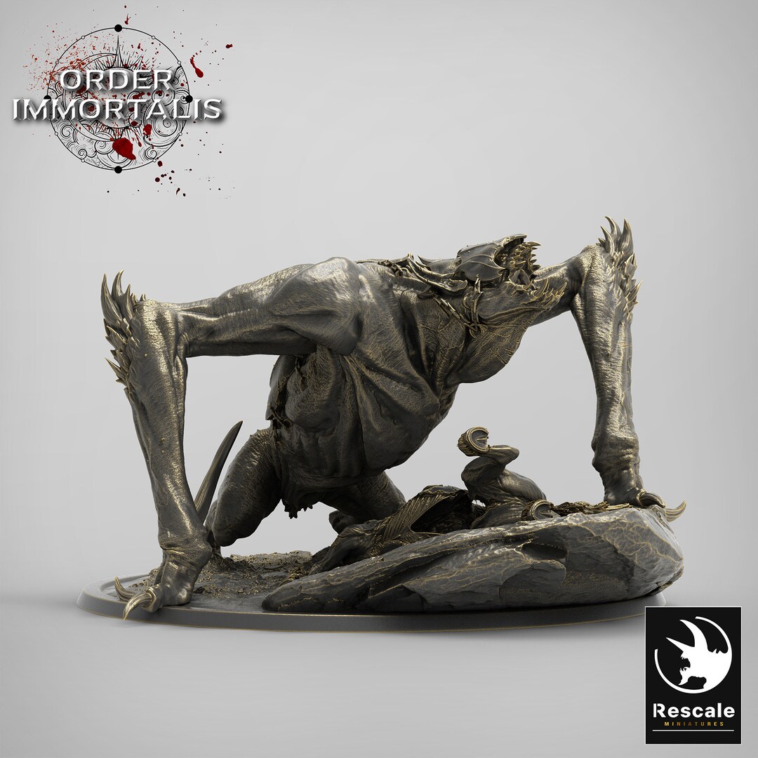 Crawling Bat RPG Miniature for Dungeons and Dragonspathfindertabletop ...