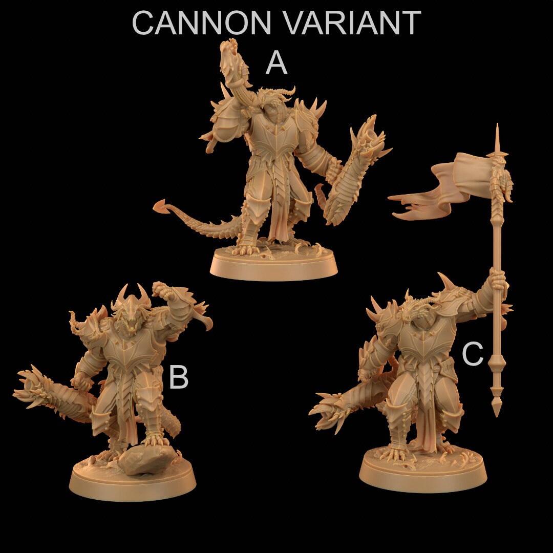 Drakoth Command Group RPG Miniature for Dungeons and ...