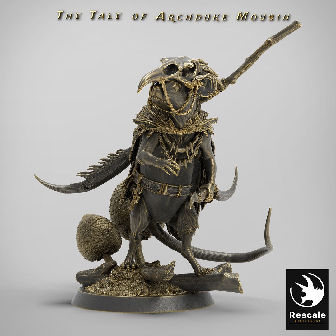 Mouse Shamen | RPG Miniature for Dungeons and Dragons|pathfinder ...
