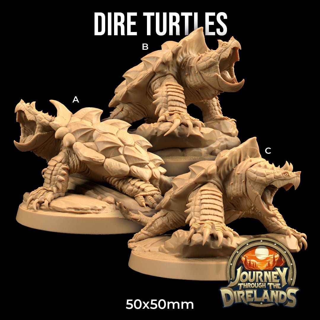 Dire Turtles | RPG Miniature for Dungeons and Dragons|pathfinder ...
