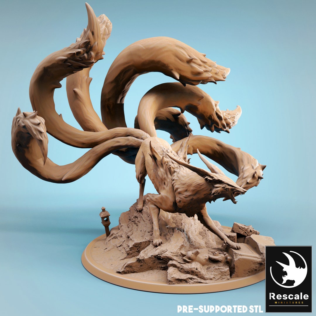 Kitsune | RPG Miniature for Dungeons and Dragons|pathfinder|tabletop ...