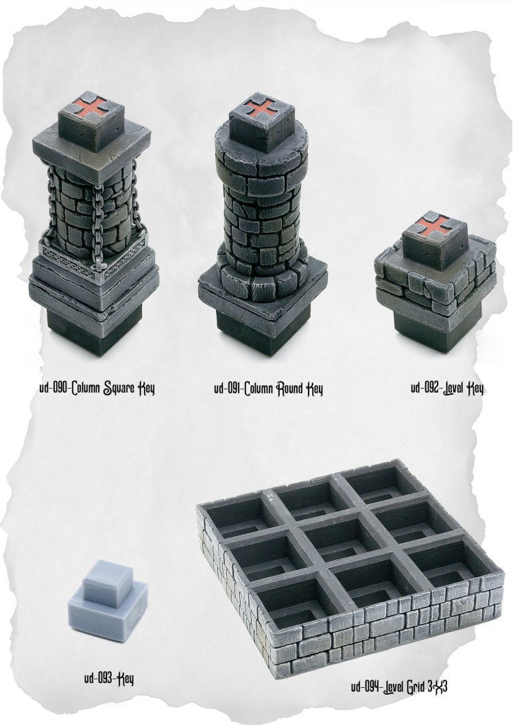 Modular Dungeon Blocks: RPG Terrain Tiles for Tabletop Games - Etsy
