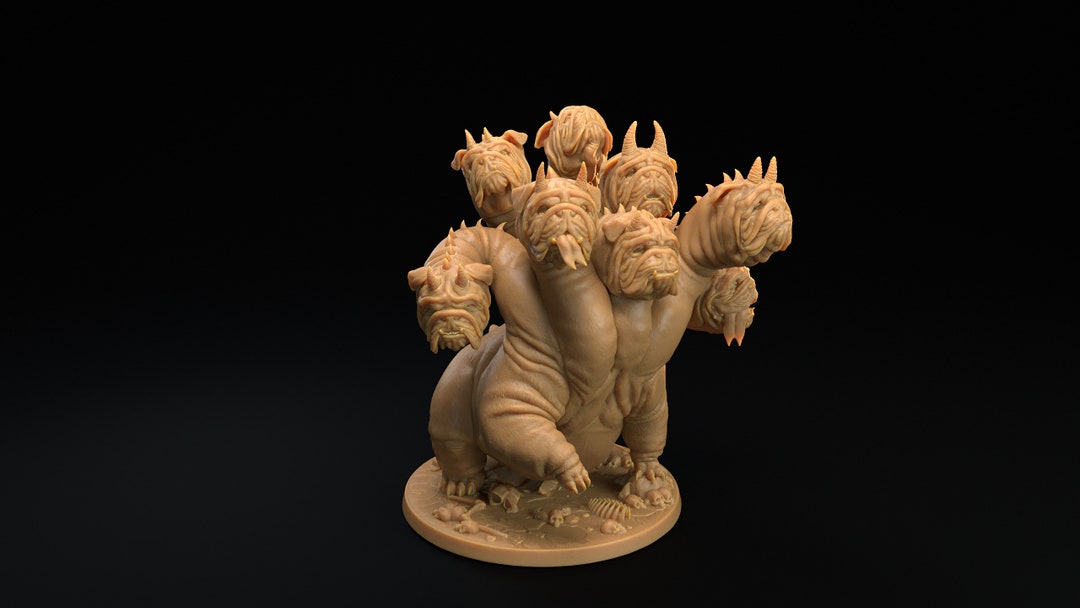 Bulldog Hydra | RPG Miniature for Dungeons and Dragons|pathfinder ...