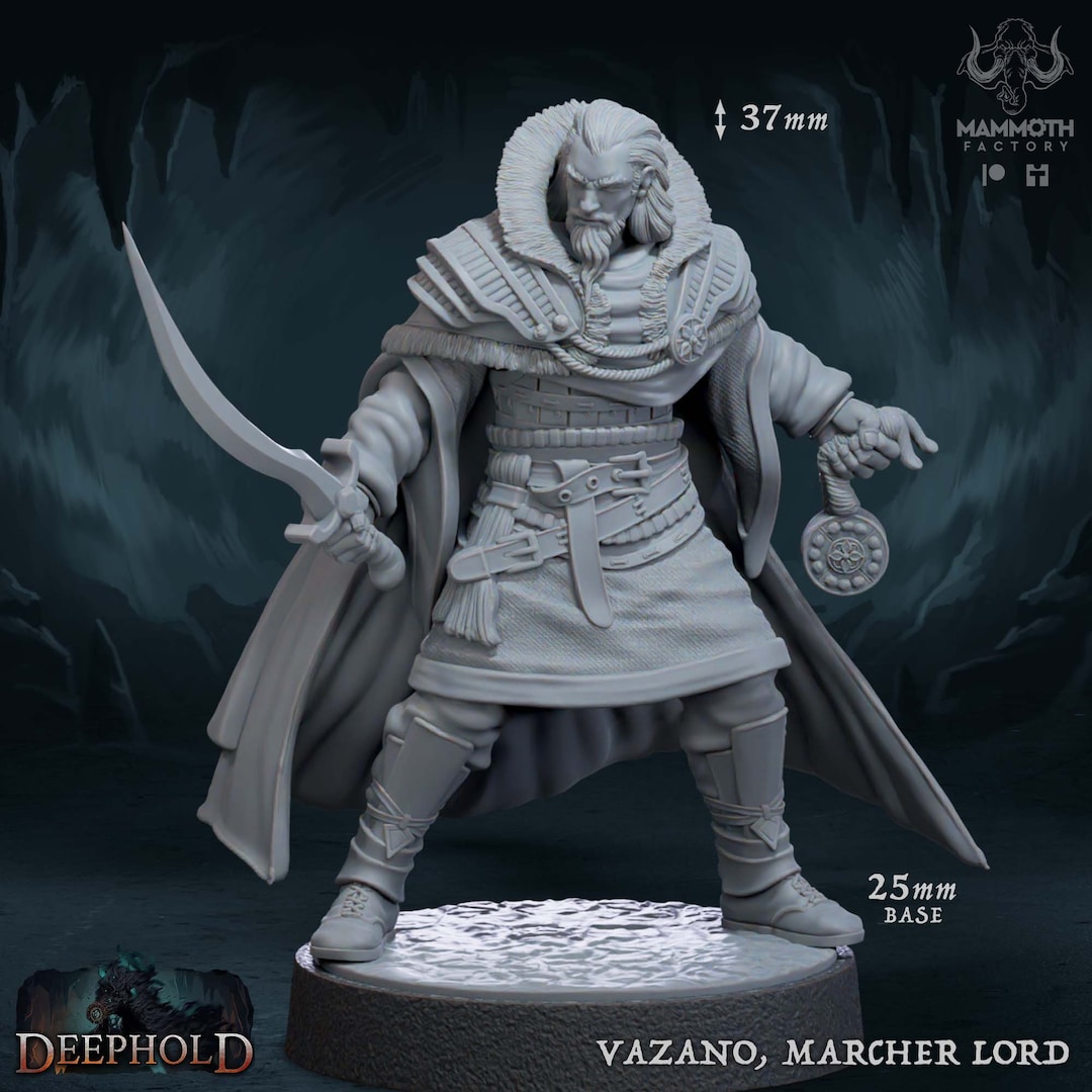 Vazano, Marcher Lord | RPG Miniature for Dungeons and Dragons ...