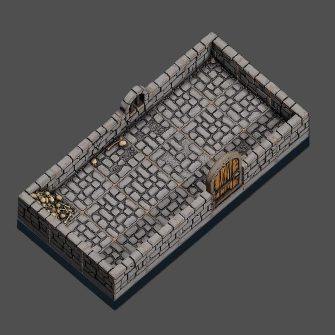 3D Printed Starter Dungeon Blocks Set - Tabletop RPG Miniatures ...