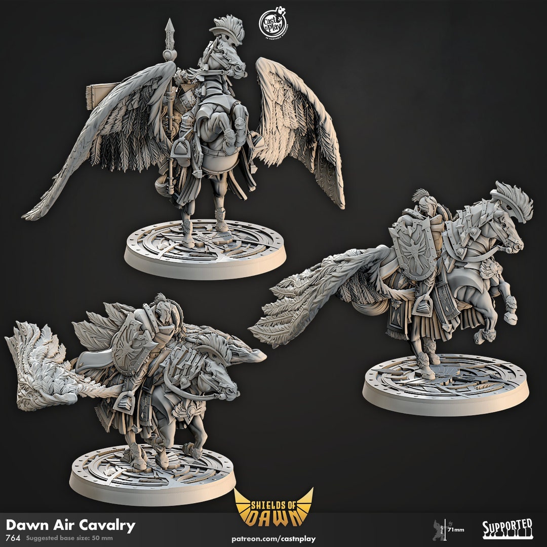 Dawn Air Cavalry | Shields of Dawn | Tabletop Miniature - Etsy
