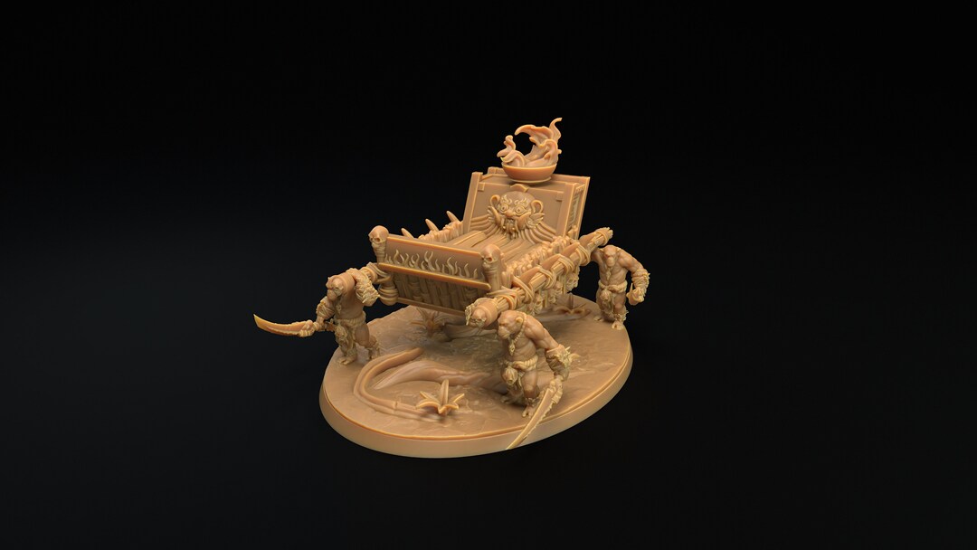 Bobokai Palanquin Miniature | Dungeons and Dragons RPG, Wargaming - Etsy