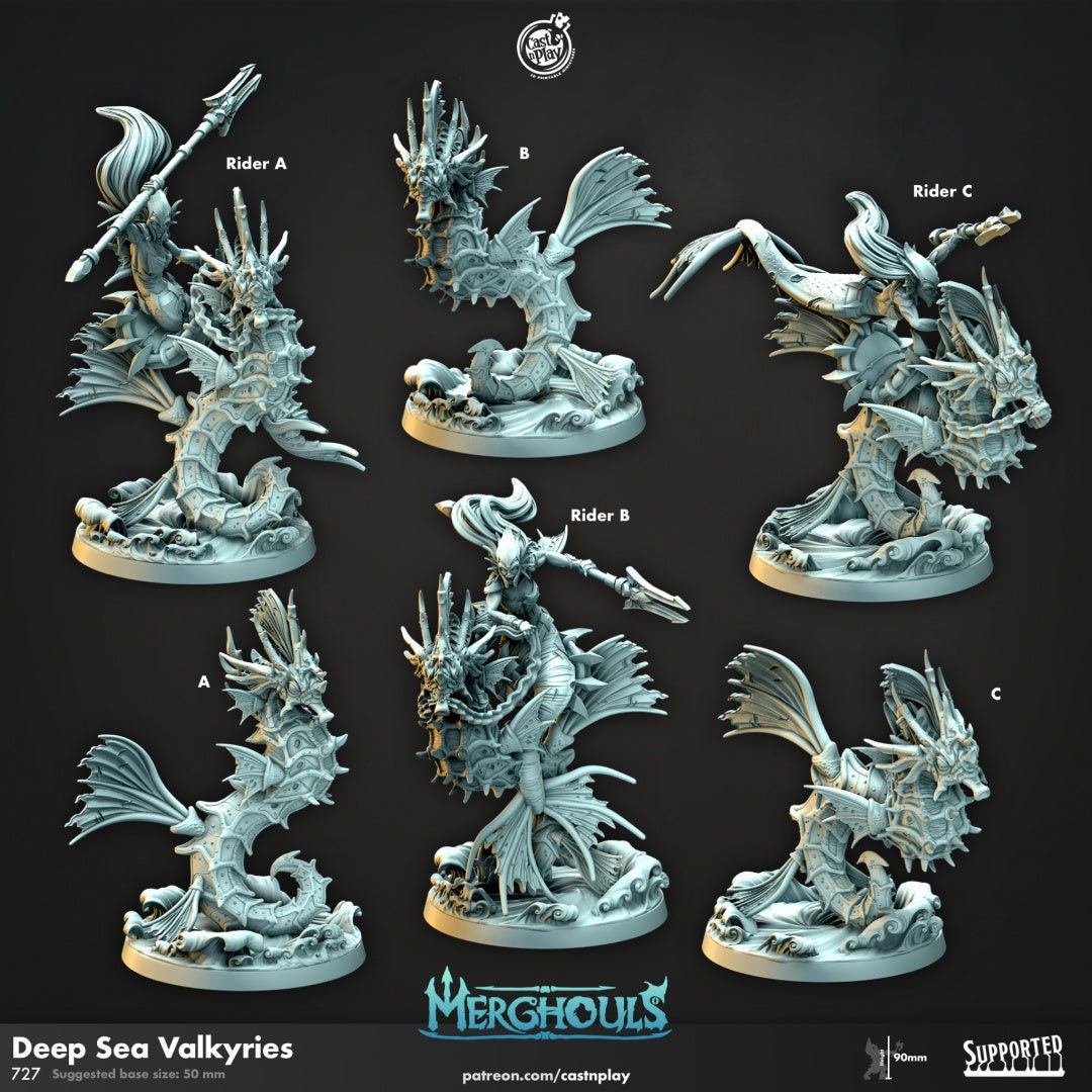 Deep Sea Valkyries | RPG Miniature for Dungeons and Dragons|pathfinder ...