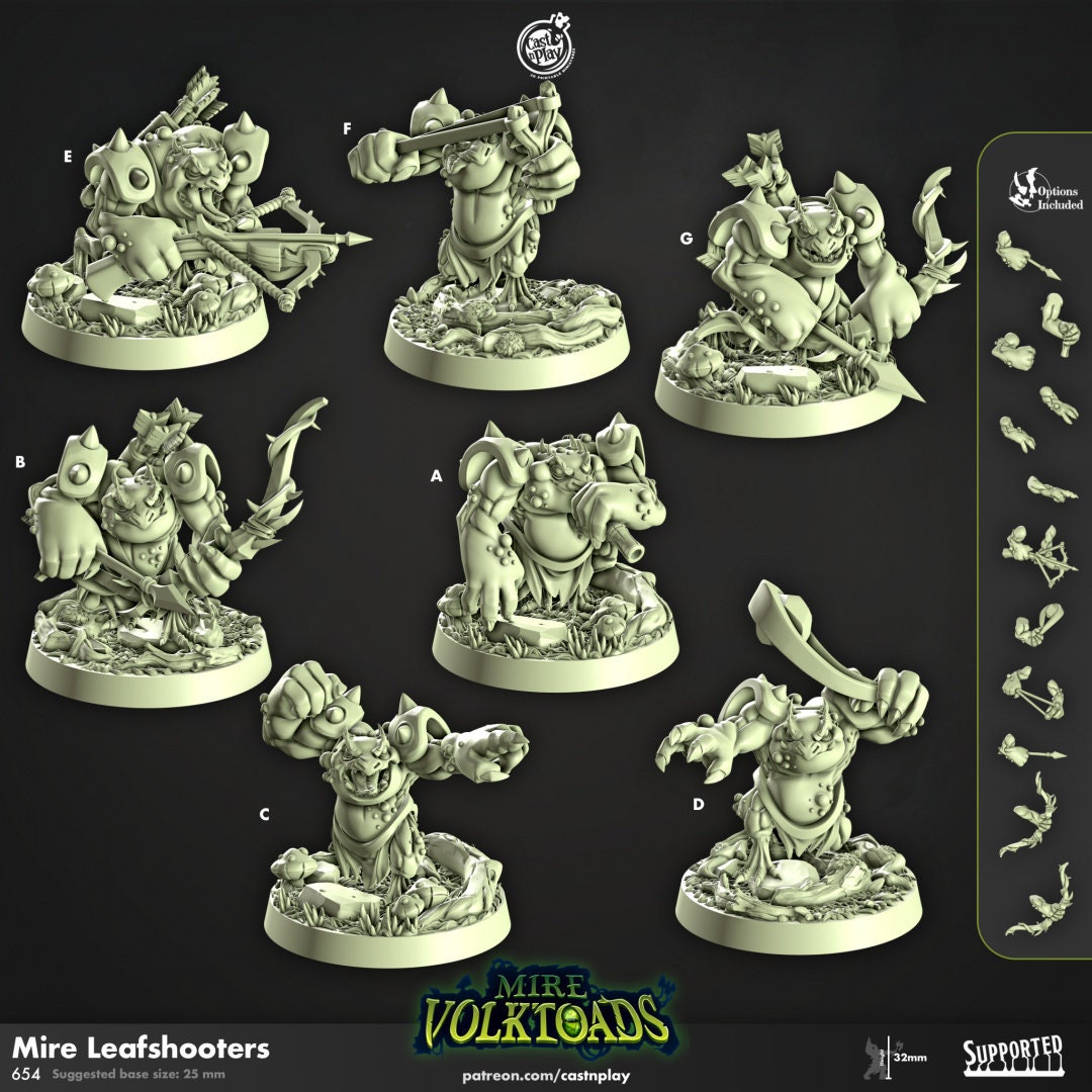 Mire Leafshooters RPG Miniature for Dungeons and ...