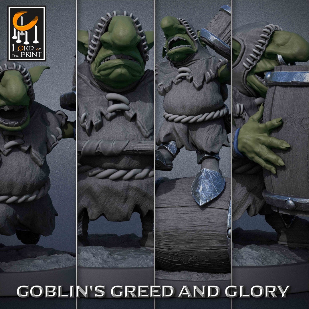 Goblin Monks A RPG Miniature for Dungeons and Dragonspathfindertabletop ...
