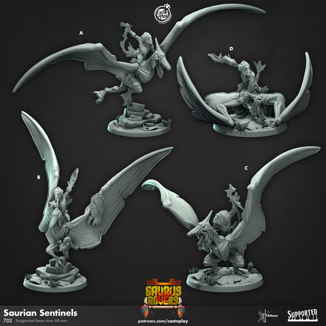 Saurian Sentinels | RPG Miniature for Dungeons and Dragons|pathfinder ...
