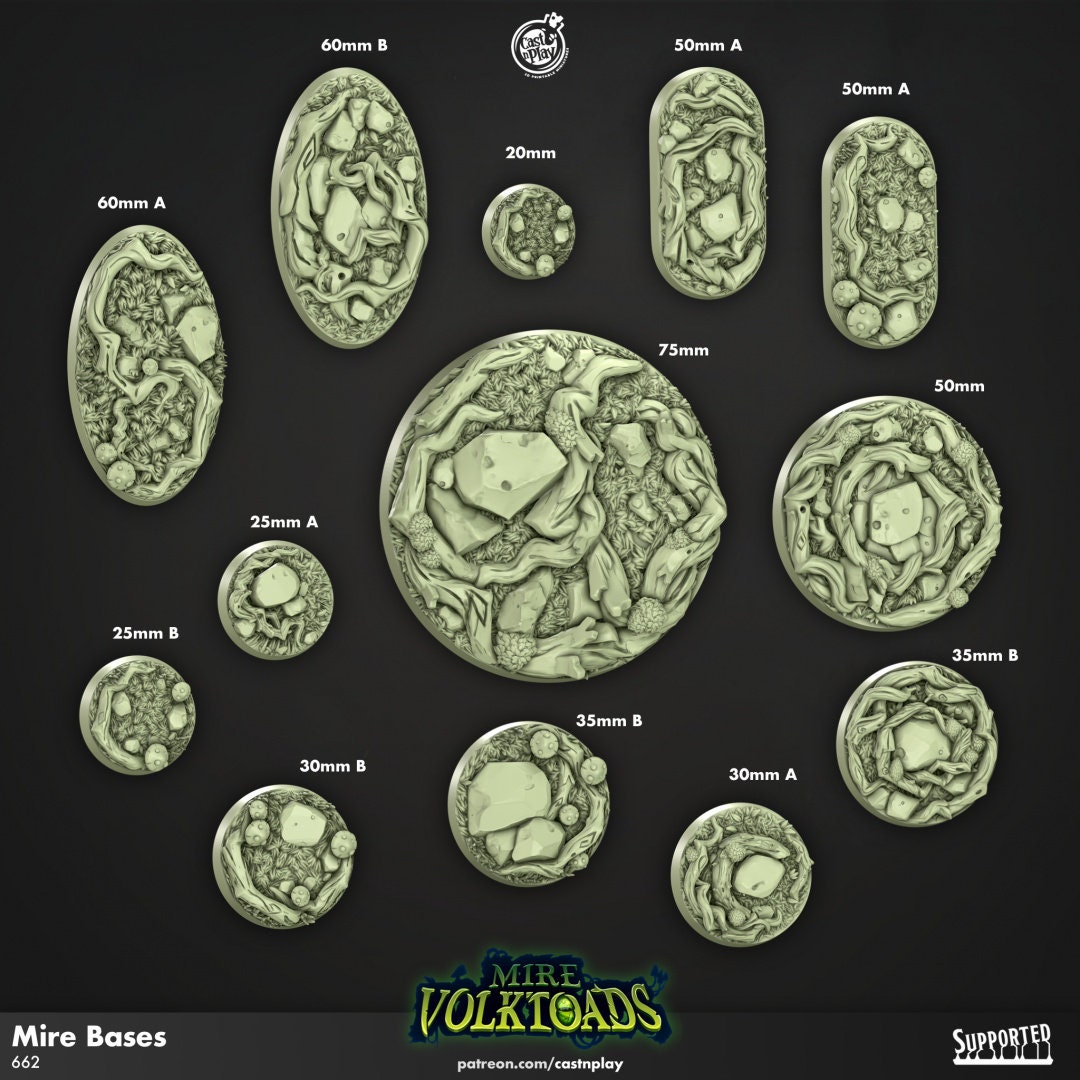 Mire Bases | Custom Miniature Bases for Dungeons and Dragons|pathfinder ...