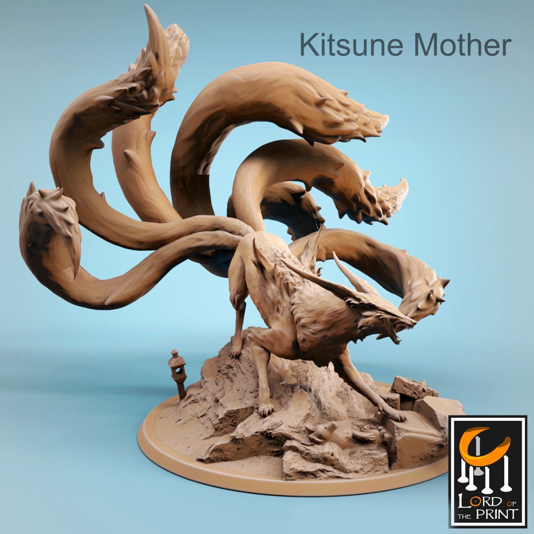 Kitsune RPG Miniature for Dungeons and - Etsy UK