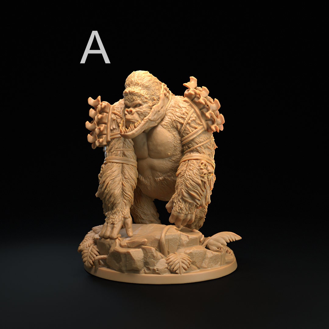 Giant Apes RPG Miniature for Dungeons and Dragonspathfindertabletop ...