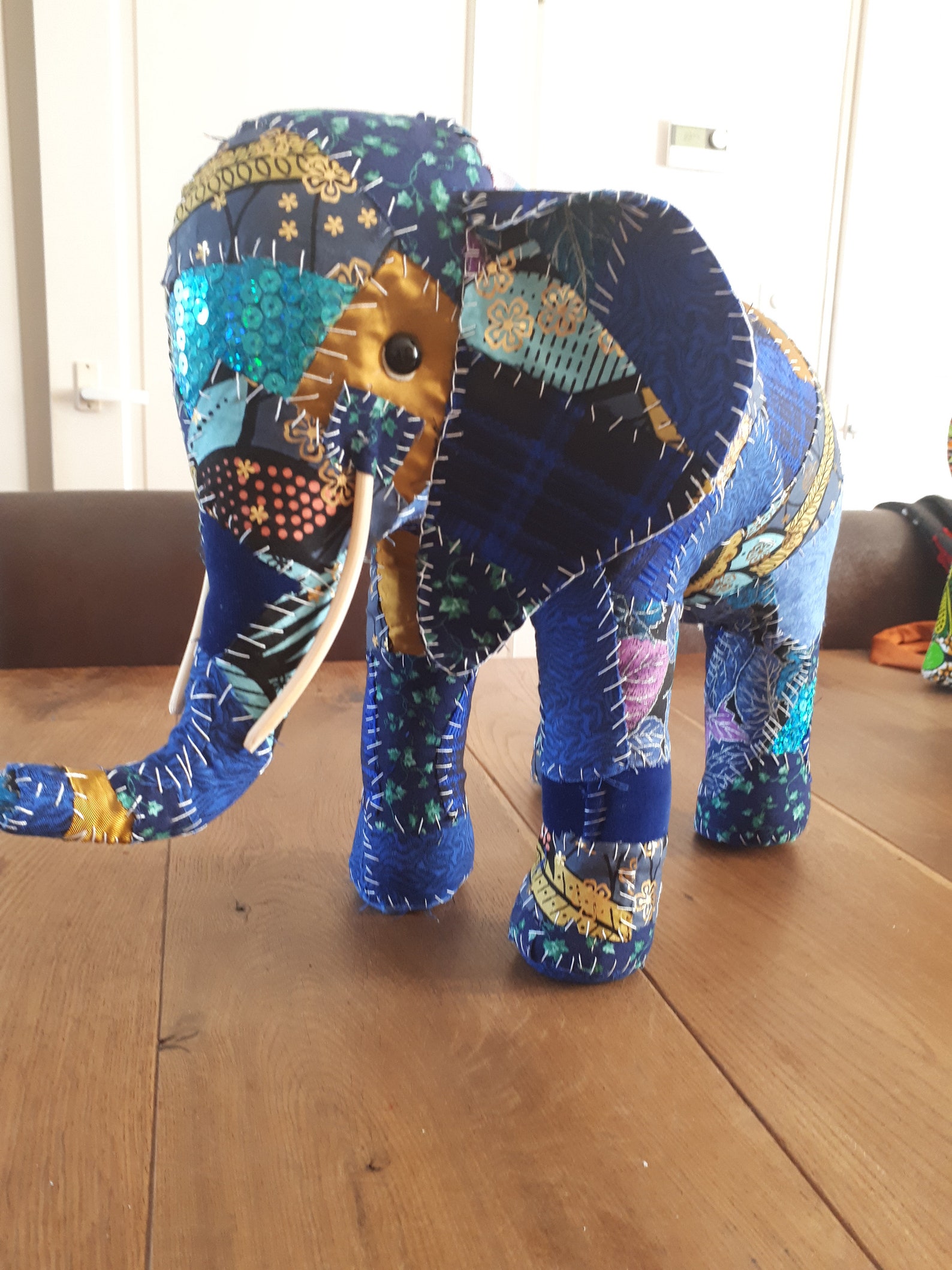 Scrappy Patchwork Elephant Sewing Pattern and Instructions - Etsy