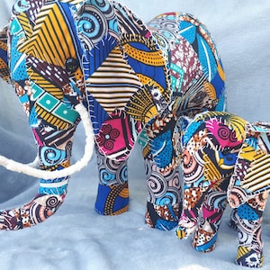 Scrappy Patchwork Elephant Sewing Pattern and Instructions Elephant ...