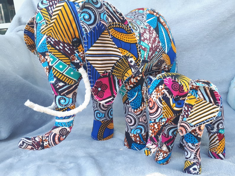 Scrappy Patchwork Elephant Sewing Pattern and Instructions Elephant ...