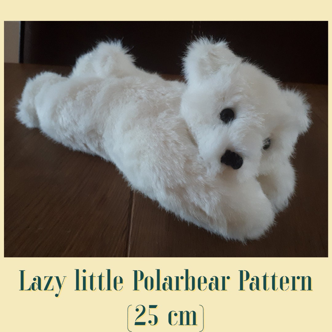 Little Polarbear 25 Cm Stuffed Teddybearsewing Pattern - Etsy