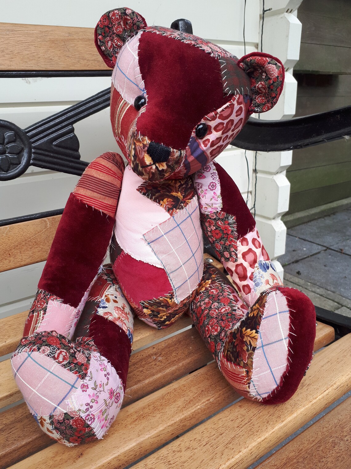 Bennie the Scrappy Bear, Bear Pattern, Scrappy Bear Pattern, Bear ...