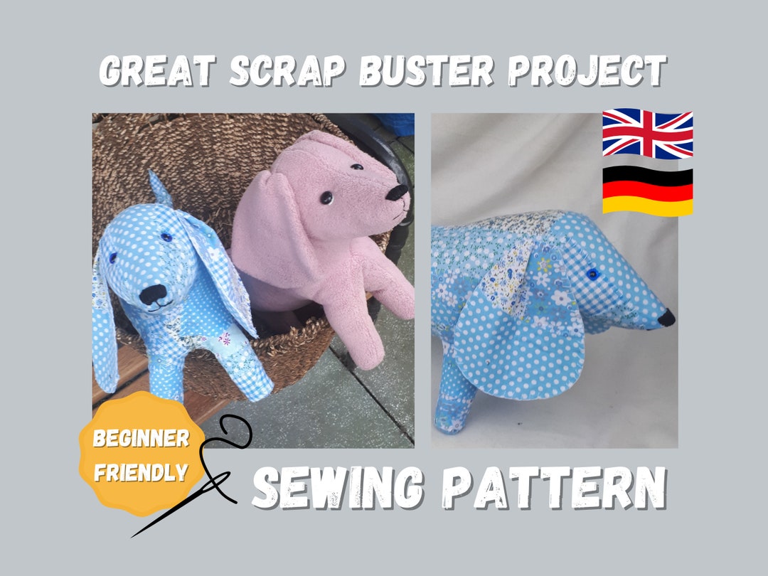 Scrappy Doggy Download Pattern and Instructions, Photo Tuturial - Etsy