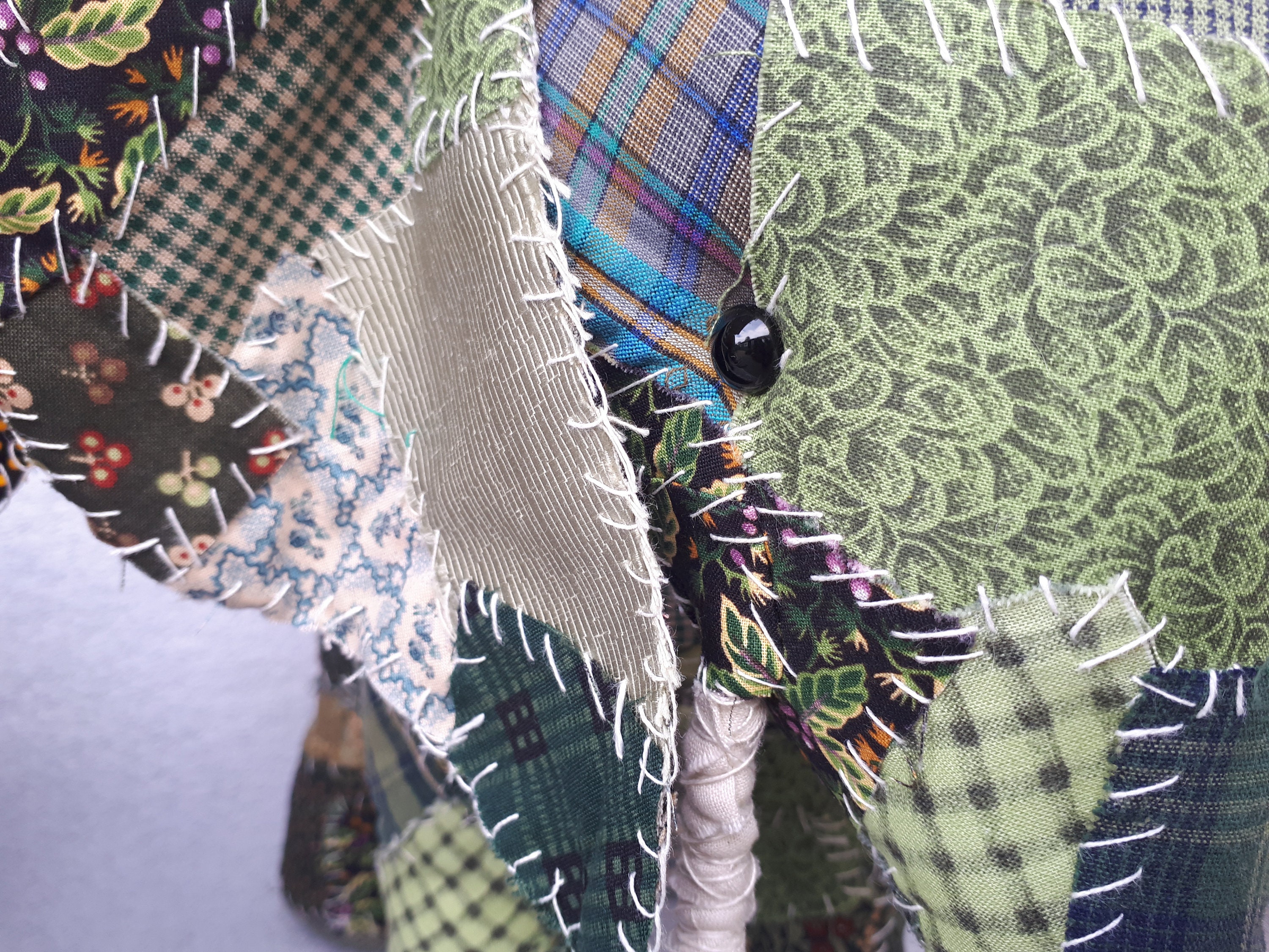 Scrappy Patchwork Elephant Sewing Pattern and Instructions Elephant ...