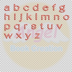 Red Foil Balloon Alphabet & Special Character Clip Art. Digital File ...