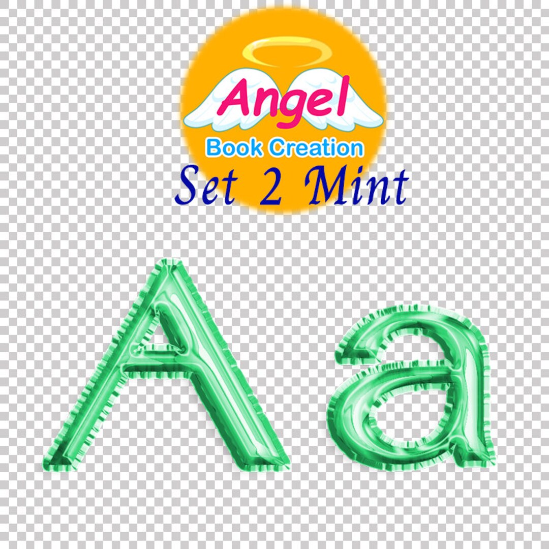 Mint Foil Balloon Alphabet Clip Art, PNG (digital Download) - Etsy ...