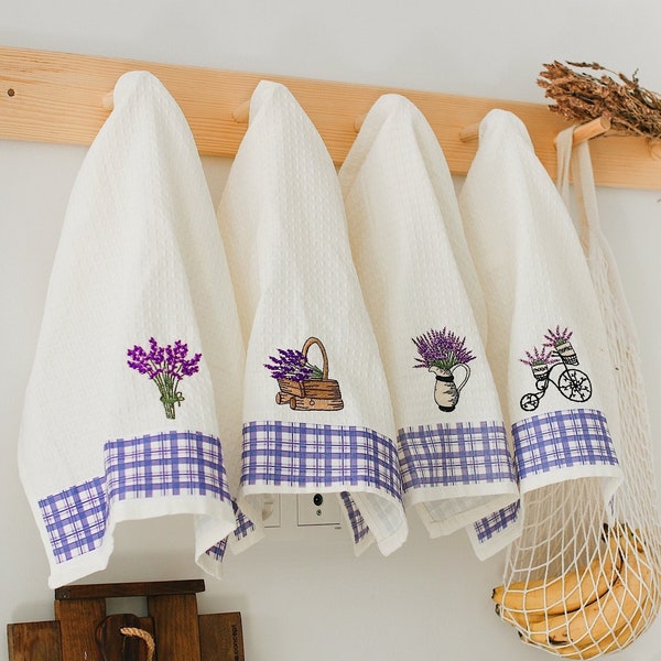 Machine Embroidered Tea Towels - Etsy