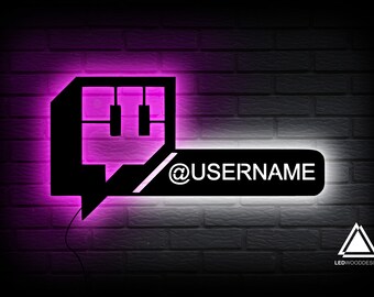 Twitch Logo Led Sign - Etsy