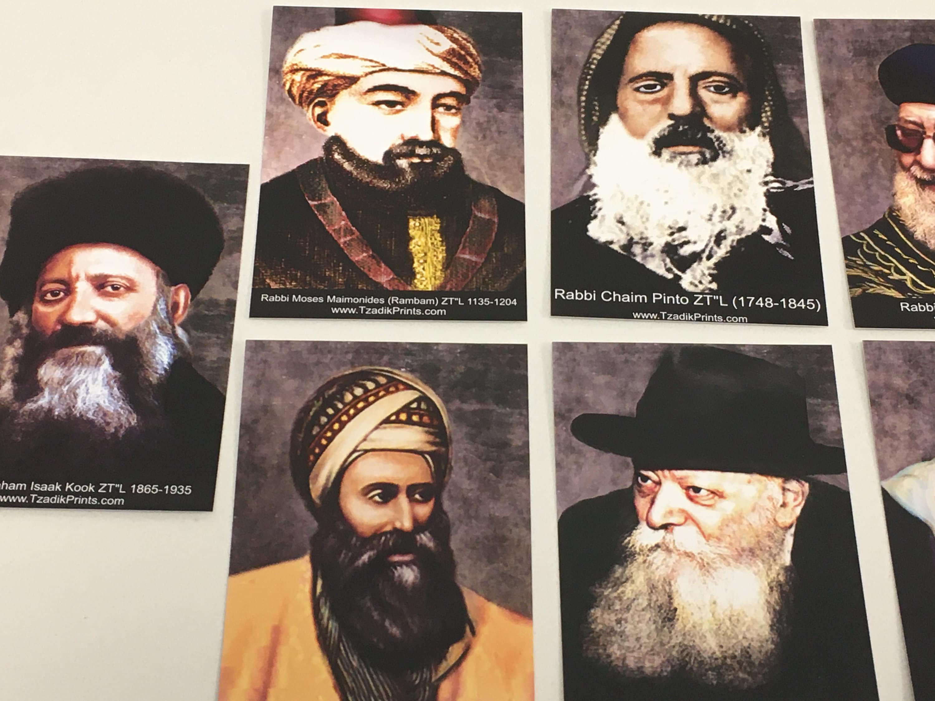 9 Rabbi Cards Collection of Famous Jewish Rabbis Tzadik Torah Sages - Etsy