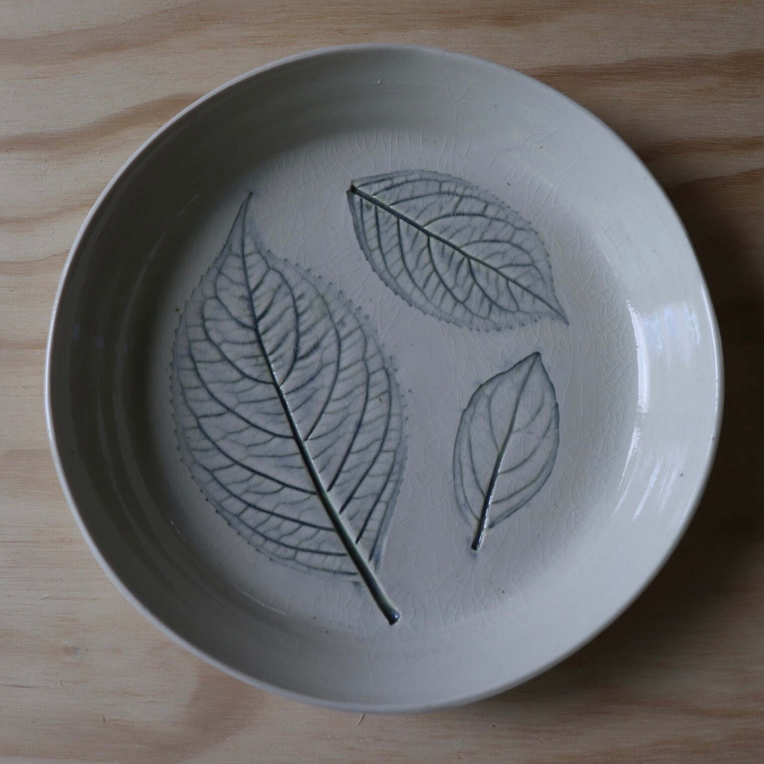 Leaf Print Plate - Leaf Print - Plate - Ceramic Plates - Pottery - Dinnerware - Botanical Art - Etsy