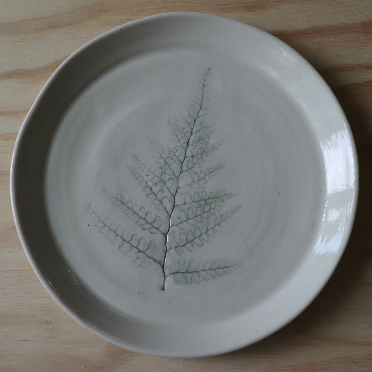 Maidenhair Fern Plate - Fern Leaves - Porcelain - Pottery - Dinnerware ...