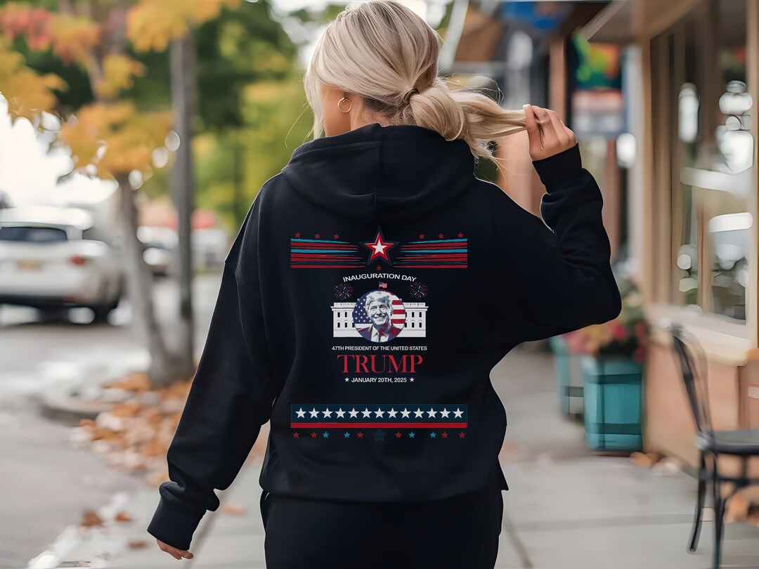 Trump Inauguration Day Hoodie - Unisex Hooded Sweatshirt, JD Vance DJ ...