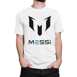 Lionel Messi Logo T-shirt, 100% Cotton Tee, Men's and Women's All Sizes ...
