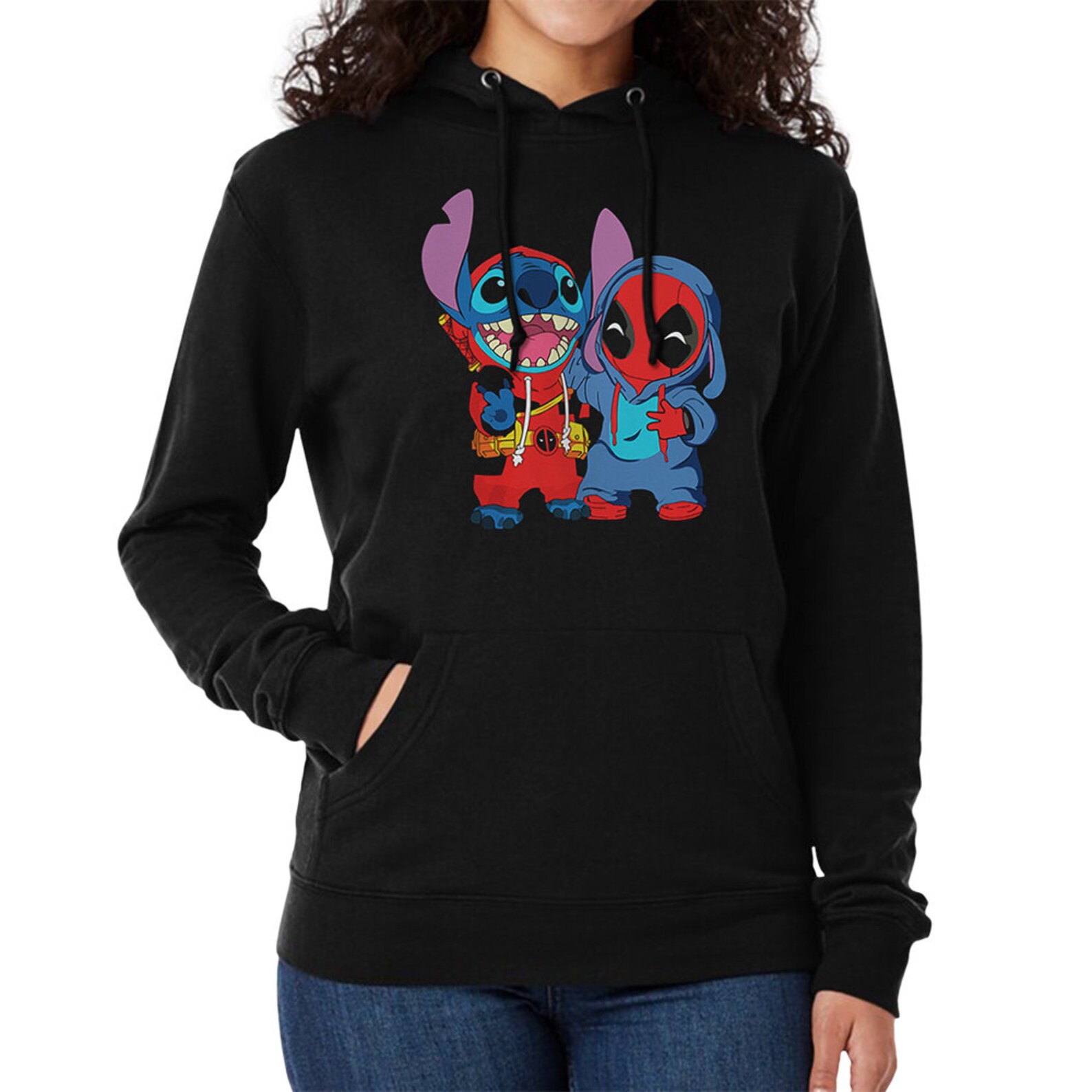 Deadpool and Stitch Best Friends Kapuzenpullover und Sweatshirt, Unisex ...