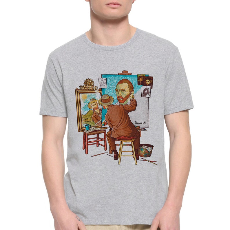 Vincent Van Gogh Self Portrait T-shirt, Men's and Women's Sizes (bma ...
