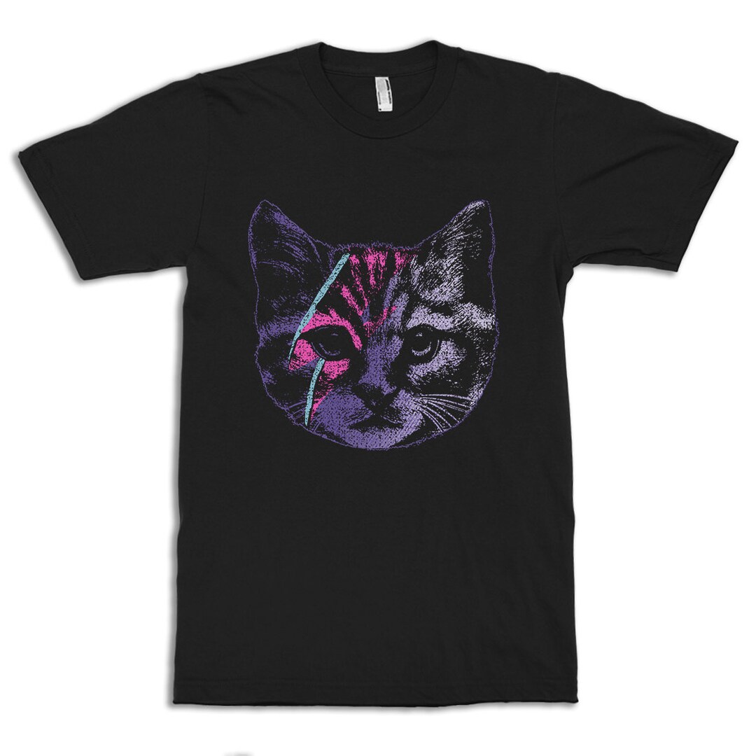 Cat the Ziggy Stardust T-shirt, David Bowie Shirt, Men's and Women's ...