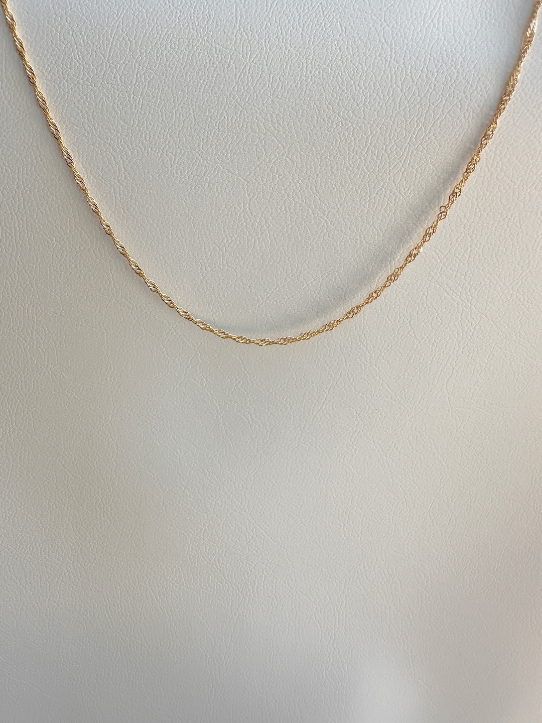 14K Gold Filled Chain Necklace / Singapore Chain Necklace / Gold ...